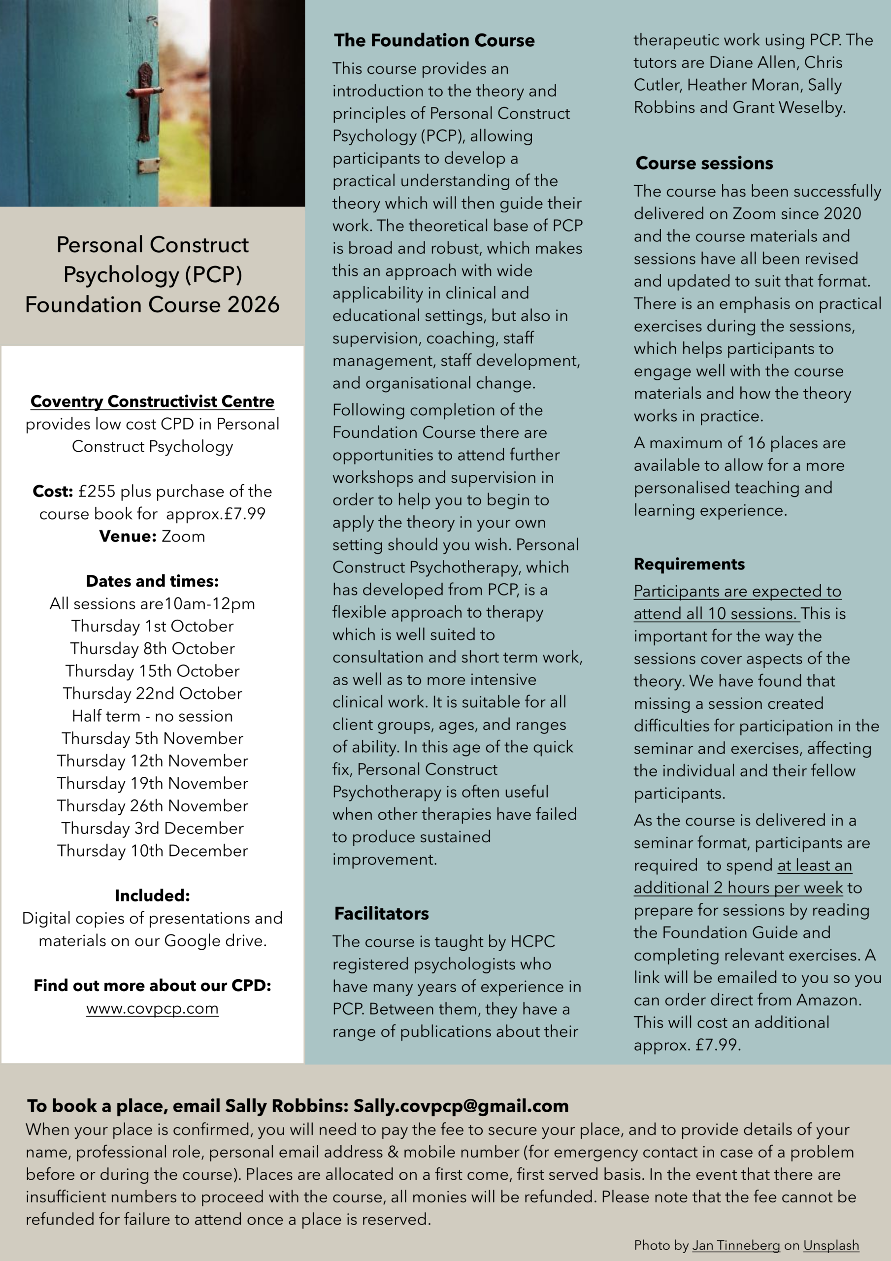 Foundation Course – PCPA